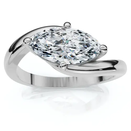 BLISS DIAMOND 1ct Marquise Lab Grown Diamond Ring - 14k White Gold