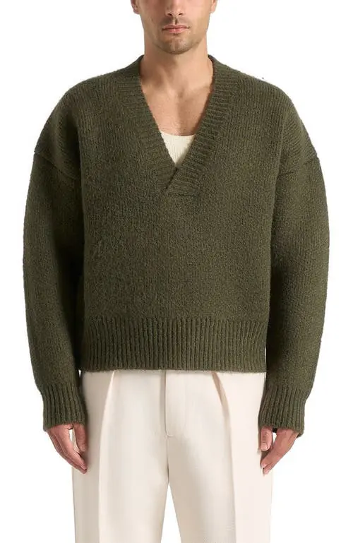Manière De Voir V-neck Wool Knit Jumper