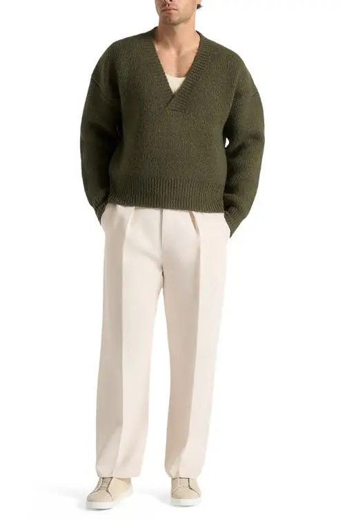 Manière De Voir V-neck Wool Knit Jumper