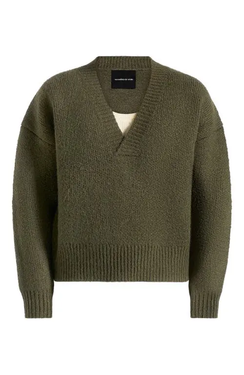 Manière De Voir V-neck Wool Knit Jumper