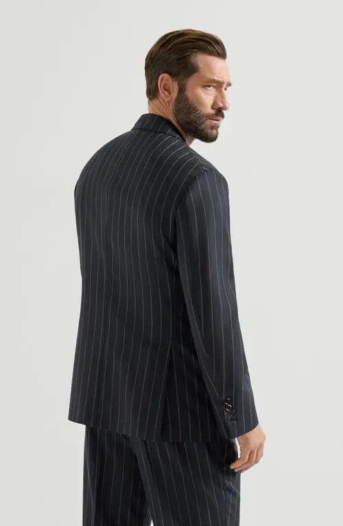 Brunello Cucinelli Virgin Wool Blazer - Black
