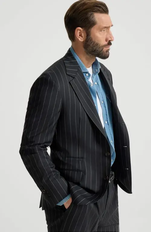 Brunello Cucinelli Virgin Wool Blazer - Black