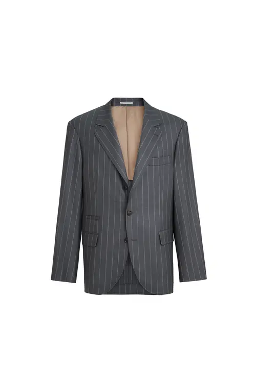 Brunello Cucinelli Virgin Wool Blazer - Grey