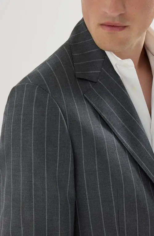 Brunello Cucinelli Virgin Wool Blazer - Grey