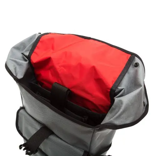 MANHATTAN PORTAGE Silvercup Expandable Roll-top Backpack - Grey