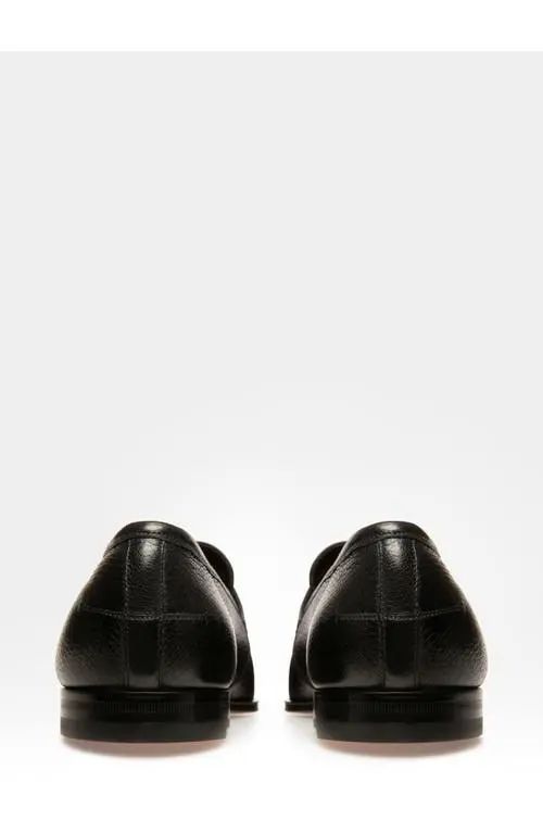 Bally Webb Grained Deer Leather Penny Loafer - Black