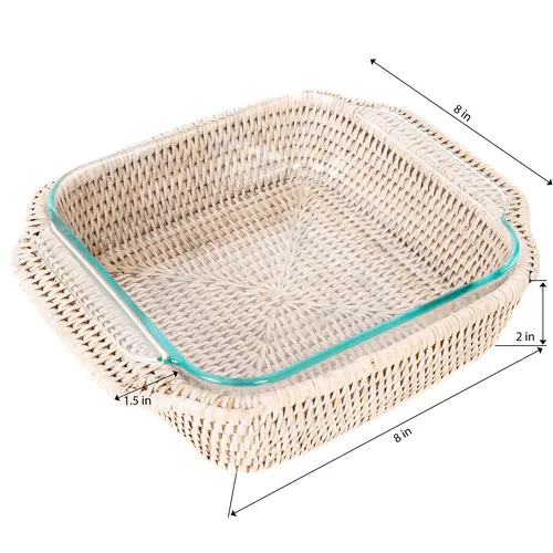 ARTIFACTS TRADING COMPANY™ Artifacts Rattan Square Baker Basket