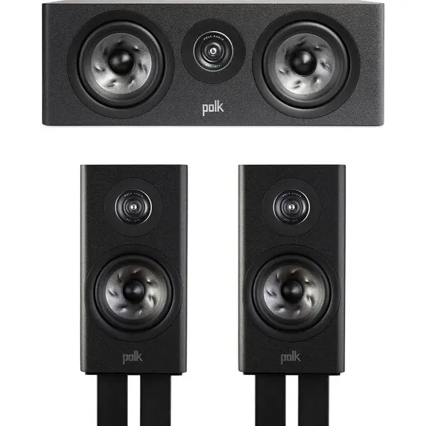 POLK AUDIO Reserve 3.0 Channel Compact Home Theater Speaker Bundle - Black
