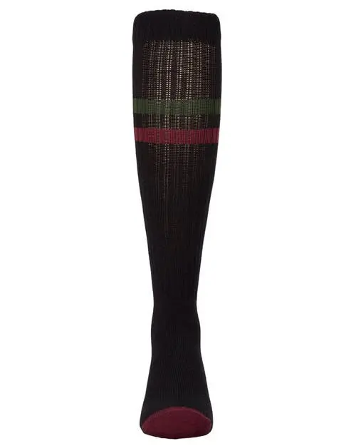 MEMOI Smile Stripe Knee High Socks