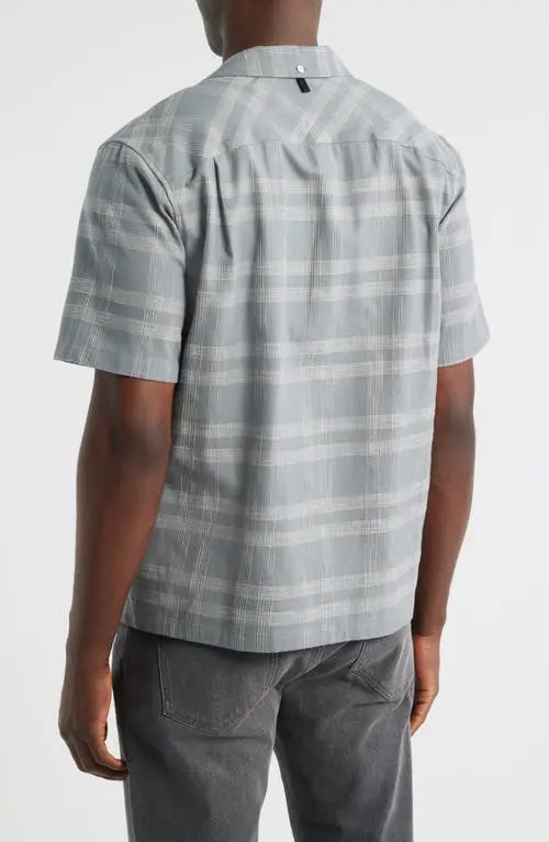 Rag & Bone Avery Plaid Camp Shirt - Grey