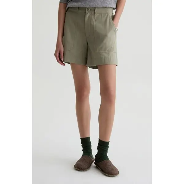 Ag Century Stretch Cotton Shorts