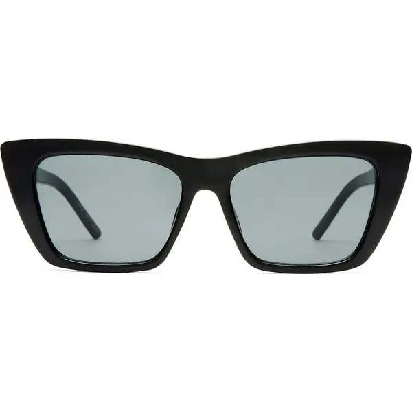 AIRE Solstice 53mm Cat Eye Sunglasses - Black/smoke Mono