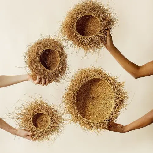 KANJU INTERIORS Vetiver Baskets