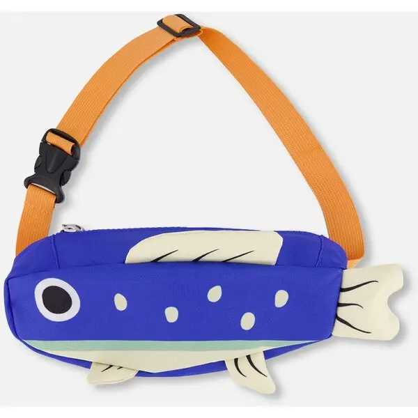 DEUX PAR DEUX Fish Fanny Pack With Adjustable Strap - Royal Blue