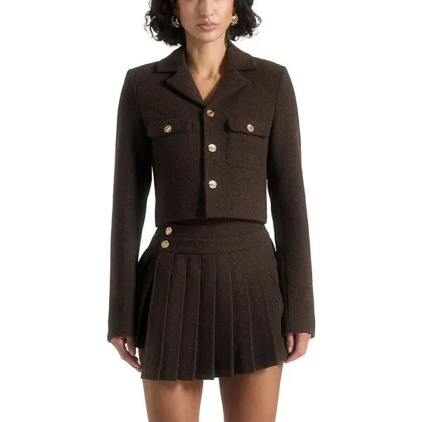 Manière De Voir Daphina Tailored Wool Jacket - Brown