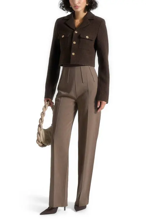 Manière De Voir Daphina Tailored Wool Jacket - Brown