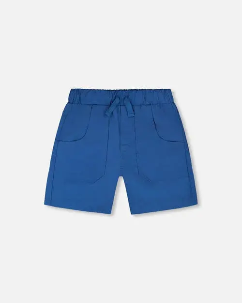 DEUX PAR DEUX Patch Pocket Parachute Shorts - Dark Blue