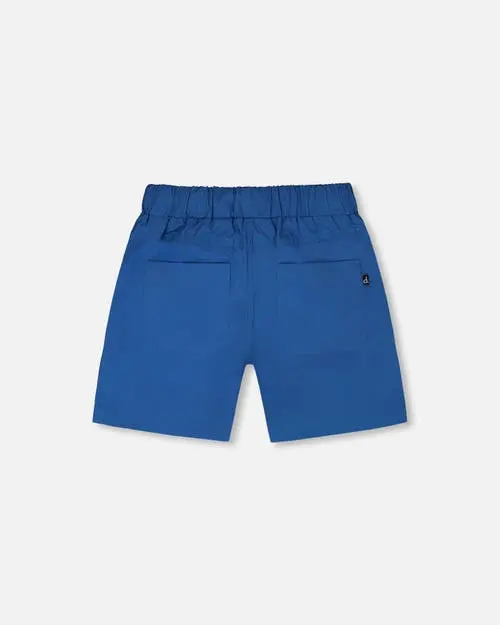 DEUX PAR DEUX Patch Pocket Parachute Shorts - Dark Blue