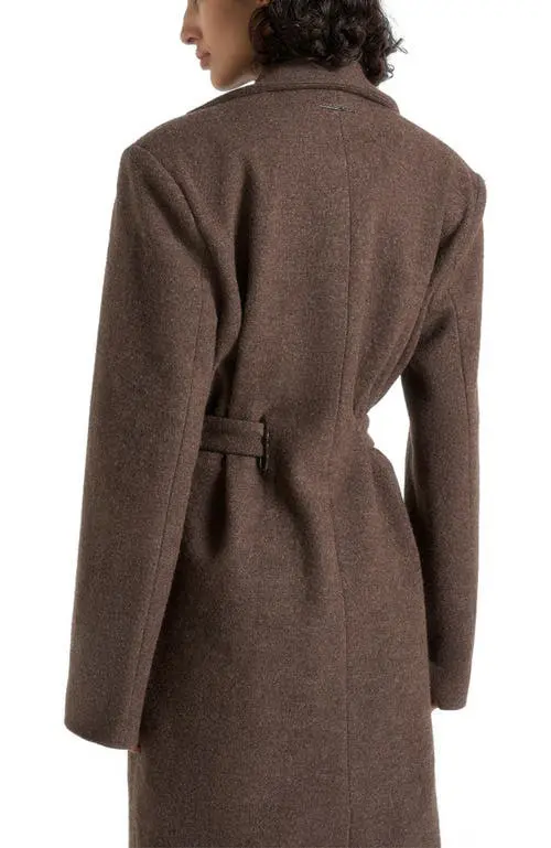 Manière De Voir Wool Longline Belted Coat