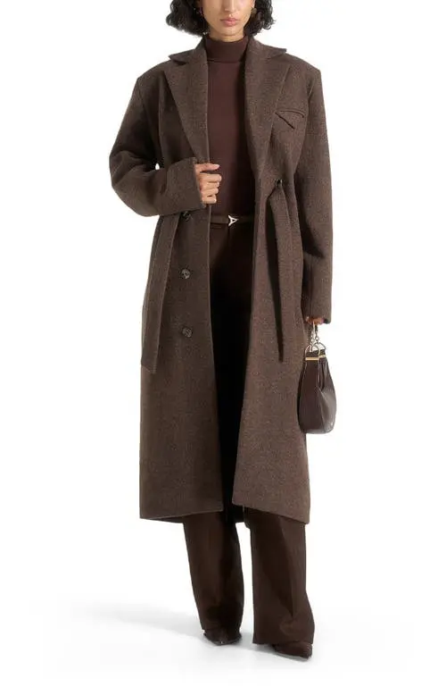 Manière De Voir Wool Longline Belted Coat