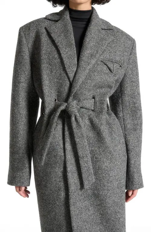 Manière De Voir Wool Longline Belted Coat