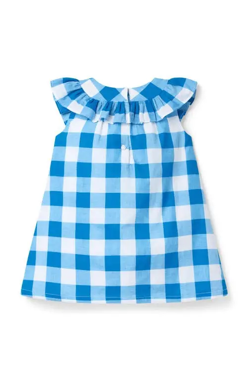 Janie And Jack Gingham Ruffle Shift Dress