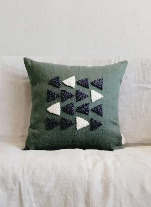 KANJU INTERIORS Afriscandi Throw Pillow - Harvest Green