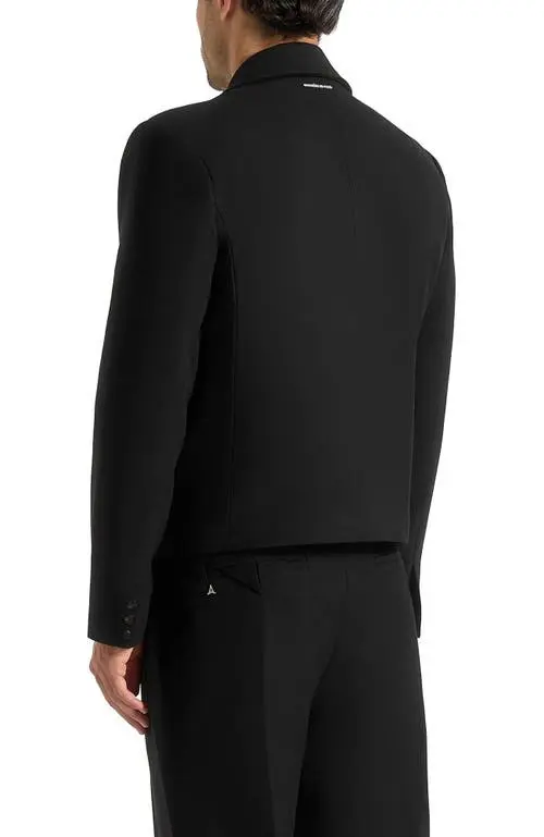 Manière De Voir Silas Tailored Cropped Blazer - Black
