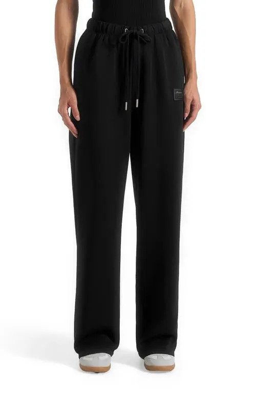 Manière De Voir Avery Neoprene Relaxed Fit Sweatpants