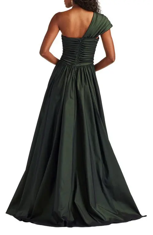 Tadashi Shoji One-shoulder Taffeta Gown