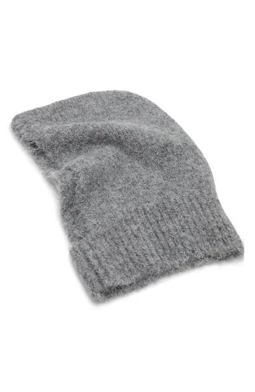 Mango Knit Balaclava - Medium Heather Grey