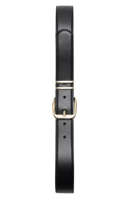 Mango Square Buckle Belt - Black