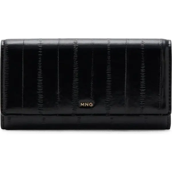 Mango Textured Flap Clutch