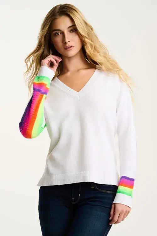Lisa Todd Cotton Pullover Sweater - White