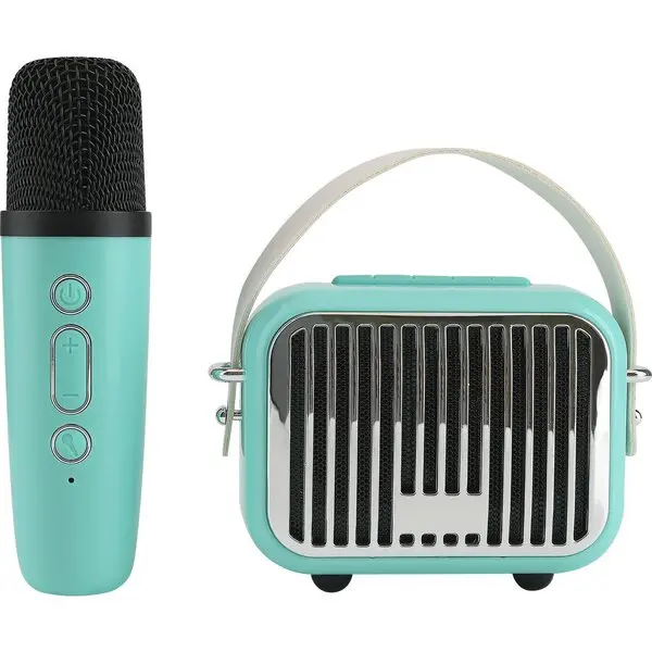 TREND TECH Pocket Karaoke Microphone And Speaker Combo - Teal