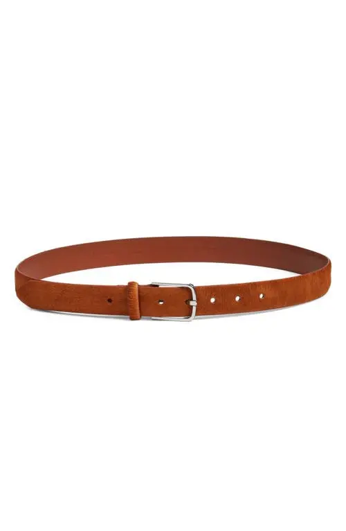Nordstrom Yvette Calf Hair Belt - Brown Sand