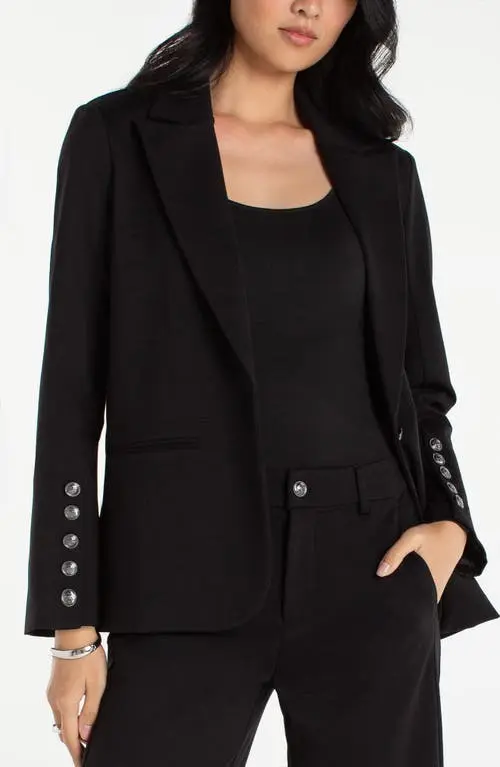 LIVERPOOL Button Sleeve Blazer - Black