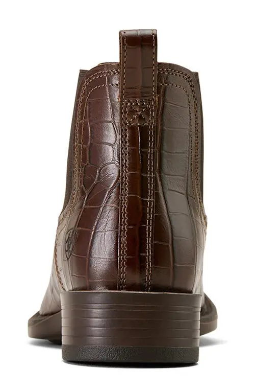 Ariat Booker Wide Square Toe Chelsea Boot - Brown