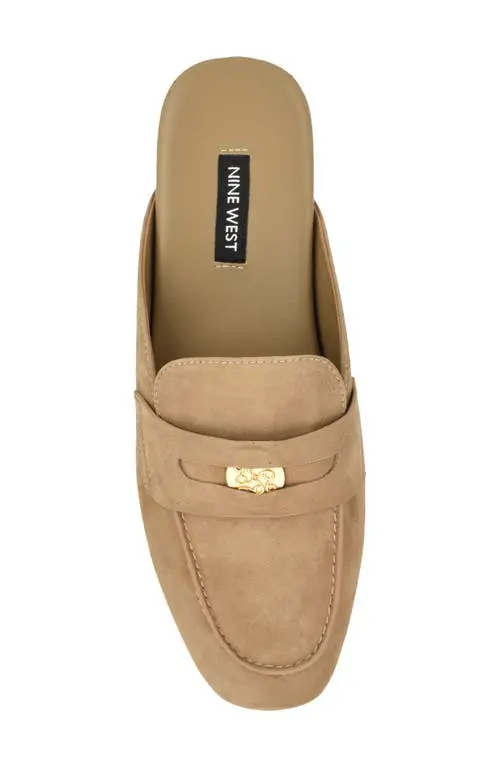 Nine West Evans Penny Loafer Mule - Taupe