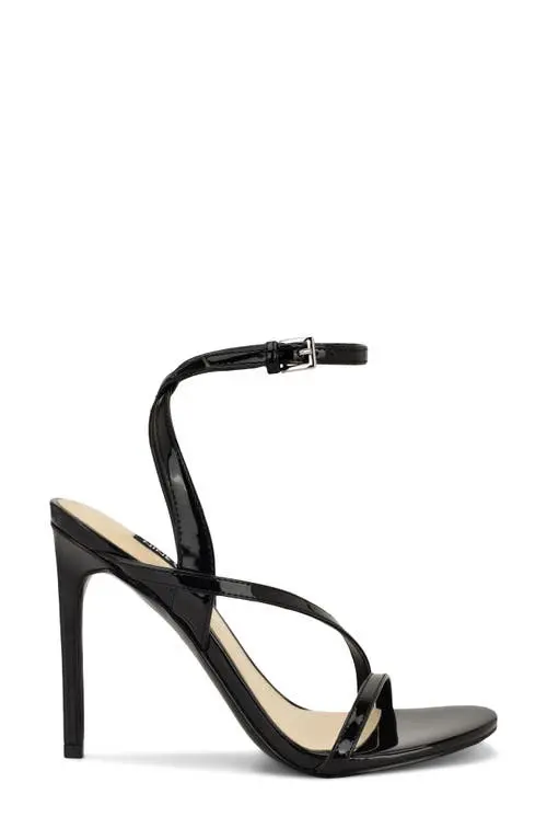 Nine West Ankle Strap Stiletto Sandals - Black