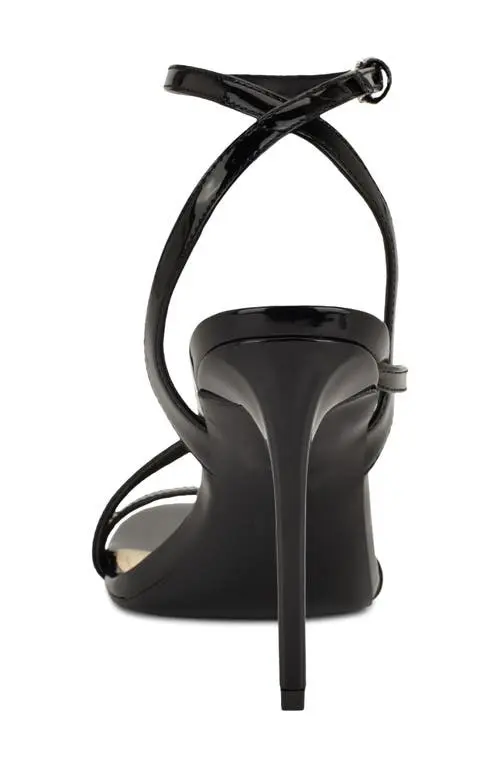 Nine West Ankle Strap Stiletto Sandals - Black