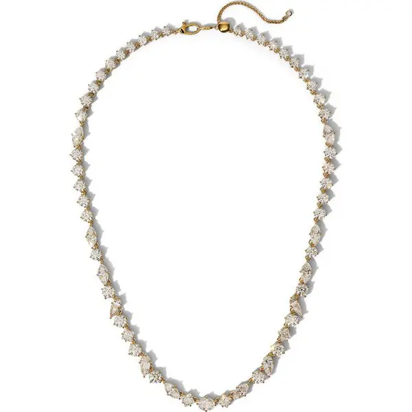 Nadri Lucia Mixed Cubic Zirconia Necklace - Gold