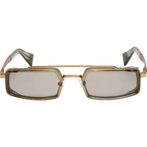 Rag & Bone 52mm Navigator Sunglasses - Bronze/crystal Olive/green