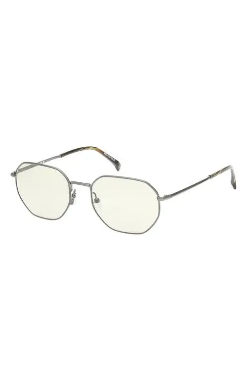 Rag & Bone Geometric Sunglasses - Gunmetal/green Horn/olive