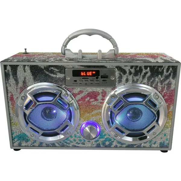 TREND TECH Boombox Bluetooth Speaker - Animal Bling