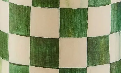 MACKENZIE-CHILDS Check Flameless 9-inch Pillar Candle
