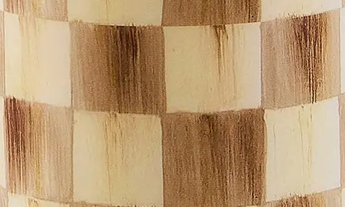MACKENZIE-CHILDS Check 9-inch Flameless Pillar Candle