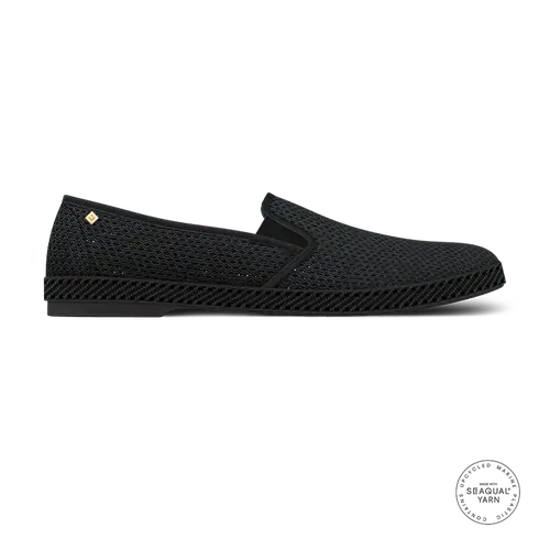 Rivieras Classic Mesh Slip-on Loafer - Black