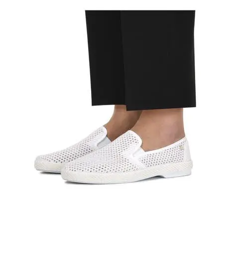 Rivieras Classic Mesh Slip-on Loafer - White
