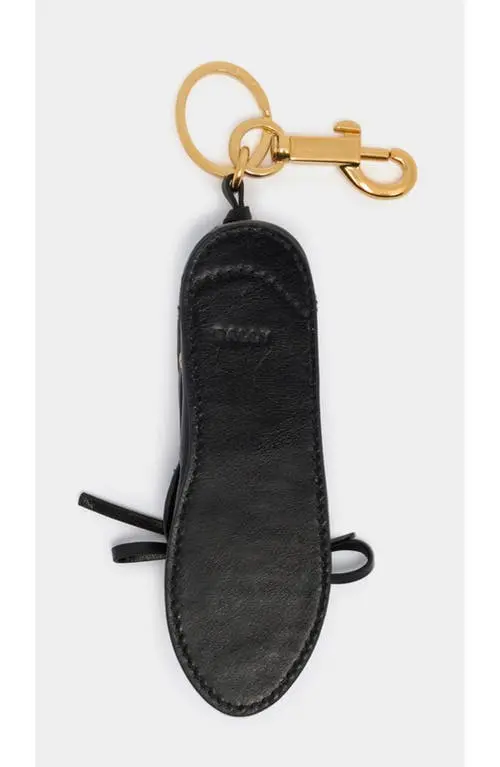 Bally Plume Loafer Key Holder - Black